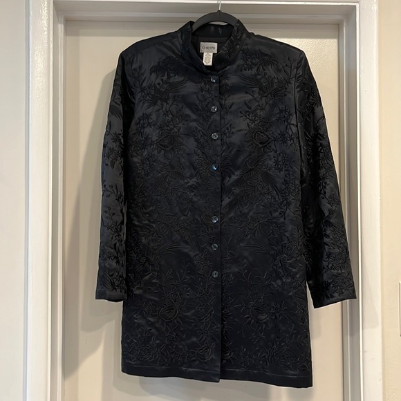 Chico's | Jackets & Coats | Chicos Embroidered Jacket | Poshmark
